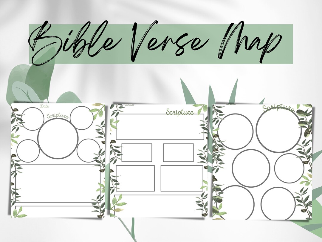 Bible Verse Mapping Bundle, Bible Study Printable, Verse Map Bundle ...