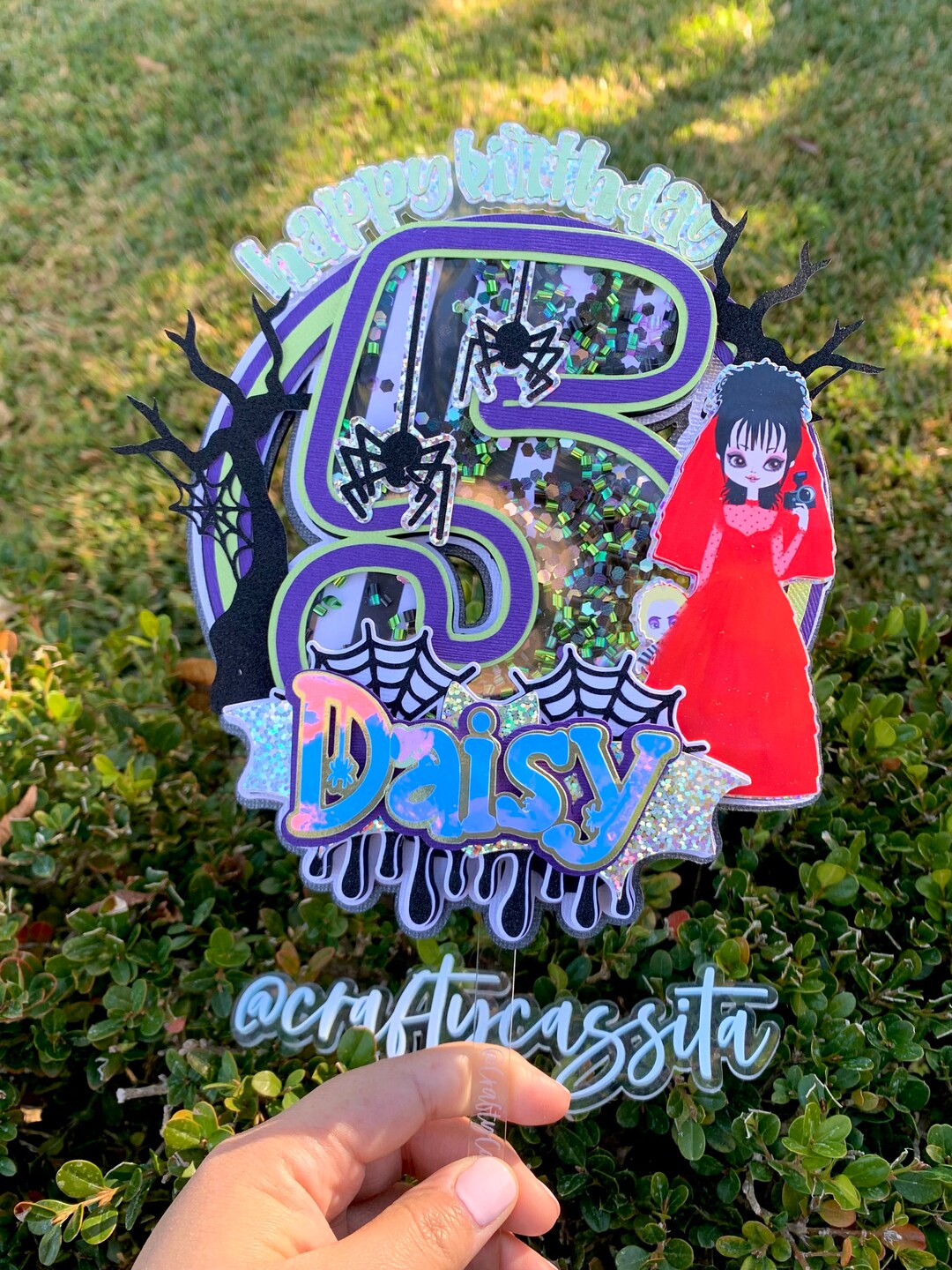 Beetle Juice 3D Cake Topper Shaker - Etsy