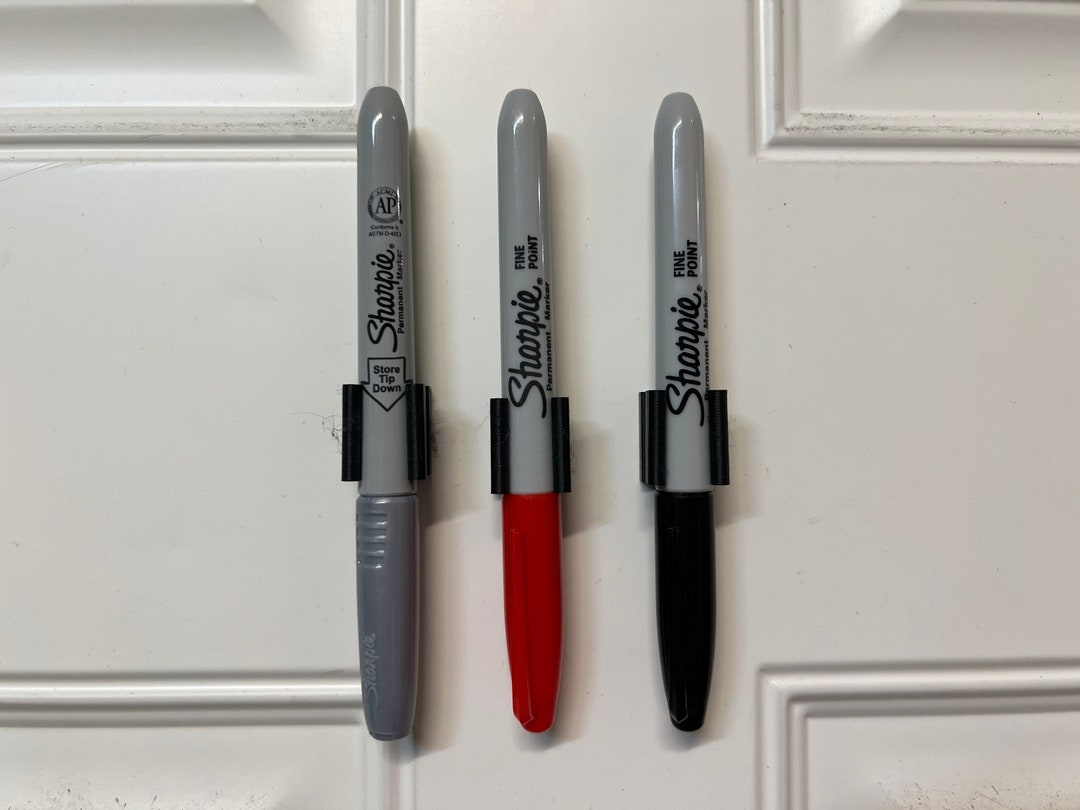 Sharpie Holder/mount/clip, Magnetic Mount or Double Sided Tape Mount 3 ...