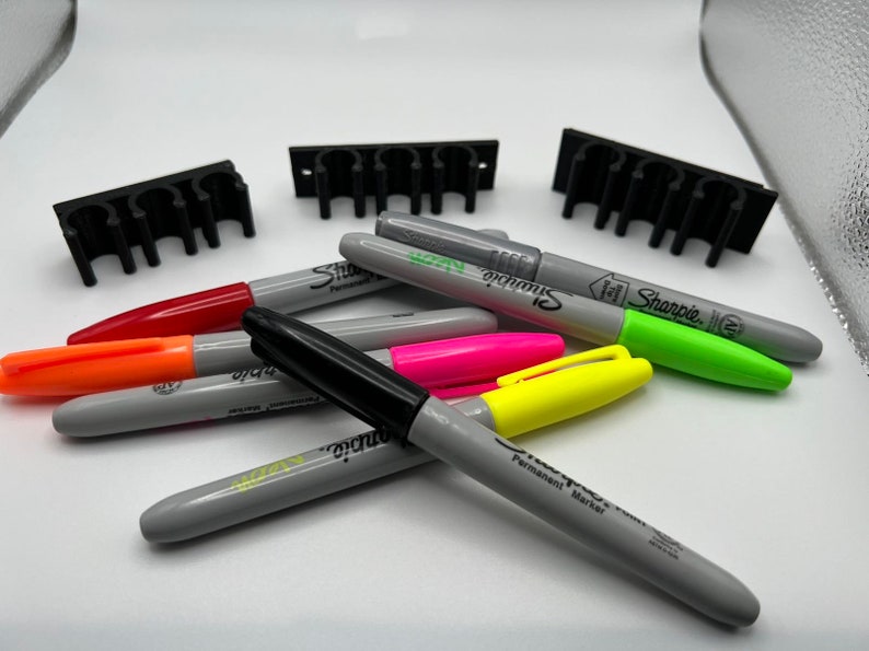 Sharpie Holder/mount/clip, Magnetic Mount, Screw Mount or Double Sided ...