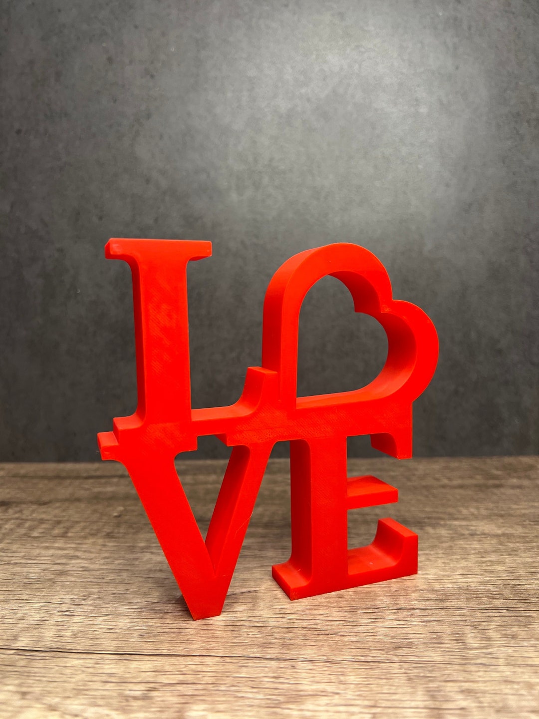 3D Printed LOVE Sculpture/ Sign / Multiple Colors / Custom Text ...