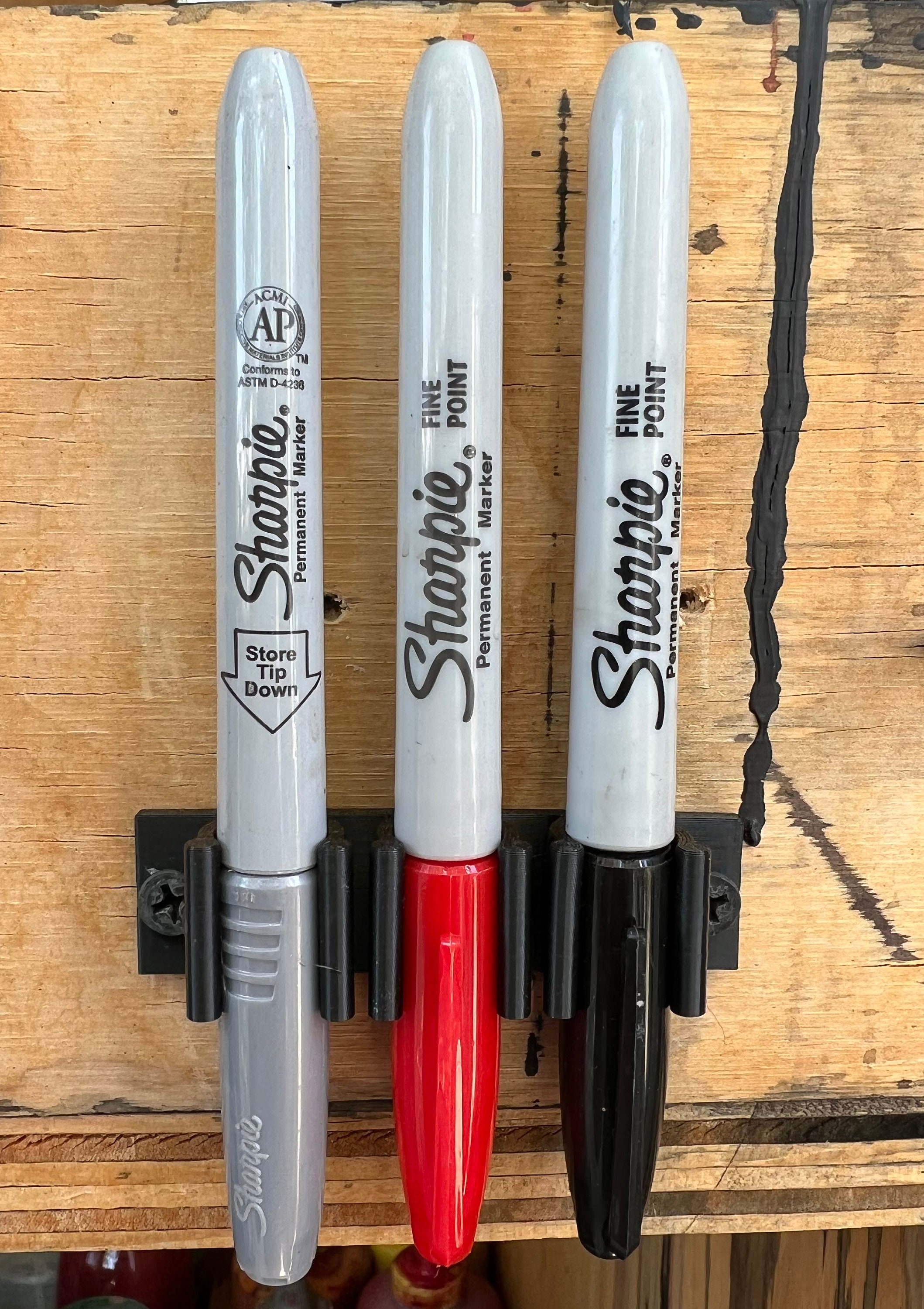 Sharpie Holder/mount/clip, Magnetic Mount, Screw Mount or Double Sided ...