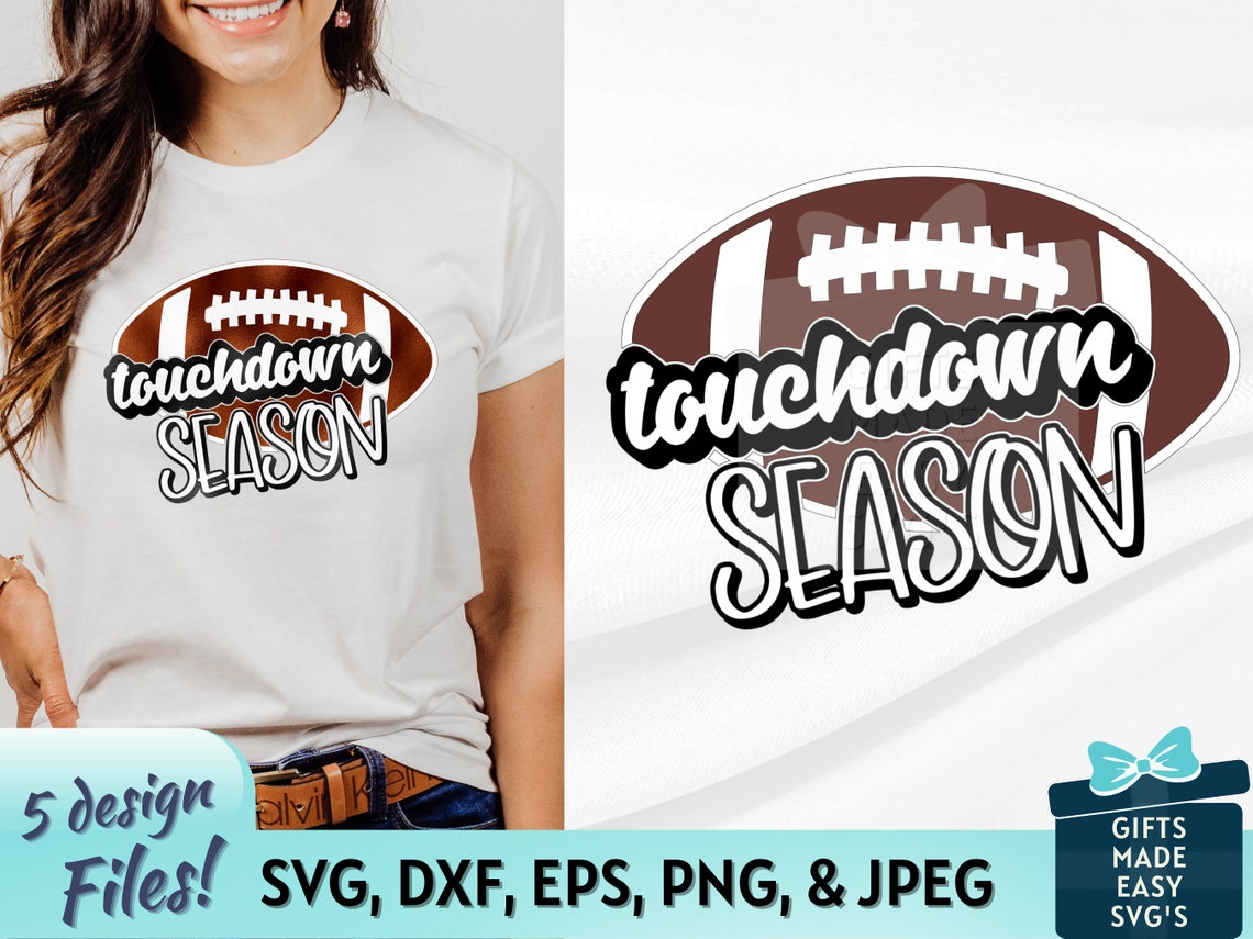Touchdown Season Svg Football Sister SVG Fall Game Day - Etsy