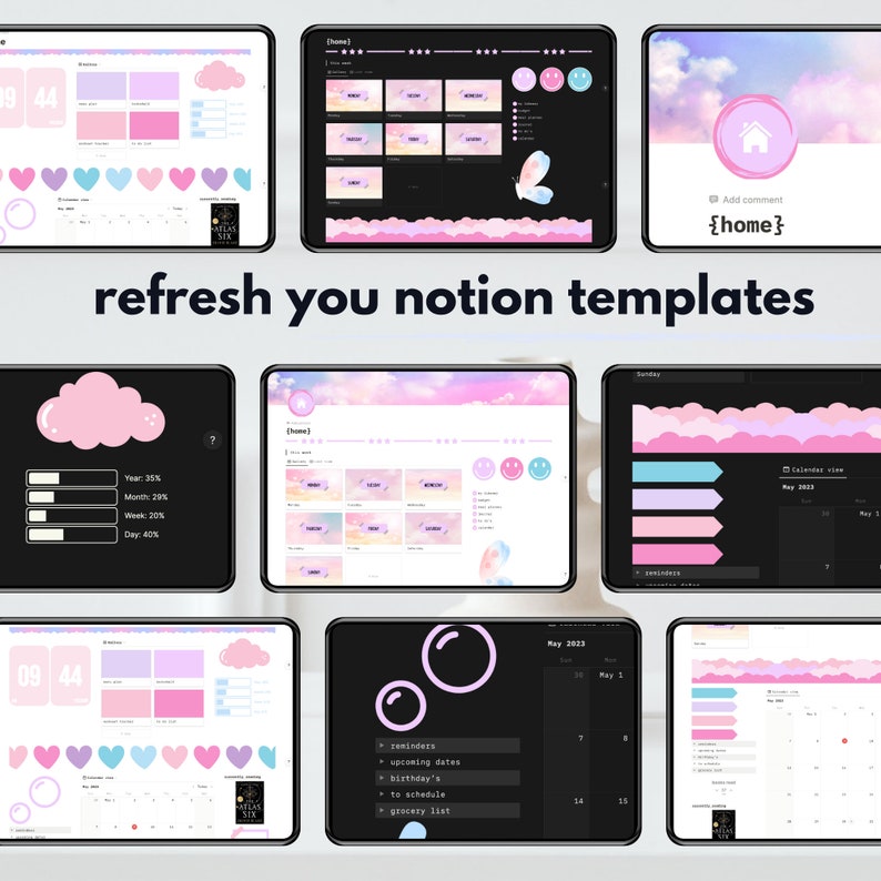 Notion Customization Bundle Notion Covers Notion Icons Notion Dividers Pastel Notion Aesthetic