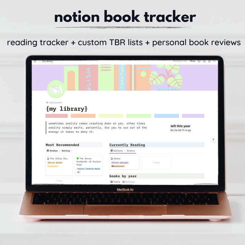 Book Tracker Notion Template Notion Bookshelf Notion Aesthetic Notion ... Book Tracker Notion Template Notion Bookshelf Notion Aesthetic Notion ...