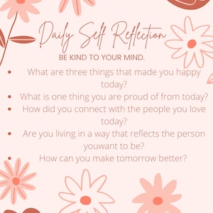 Digital Download, Self Reflection, Self Care, Journal, Mental Health ...