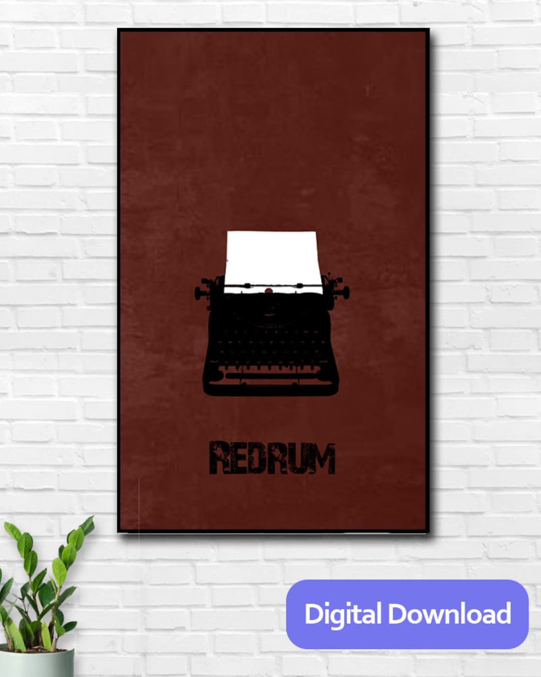 REDRUM: the Shinning Inspired Custom Concept Minimalist Poster Digital ...