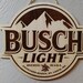 Busch Light Laser Engraved Wall Decor - Etsy