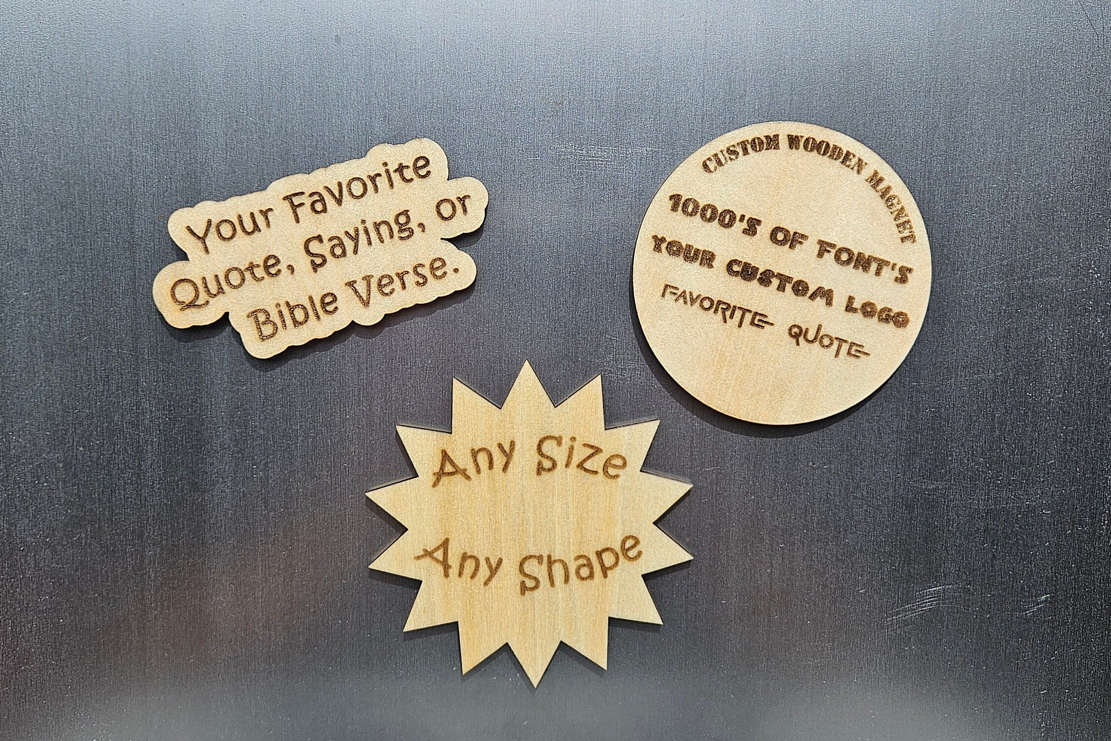 Custom Laser Engraved Magnets, 100's of Customizable Options Available ...