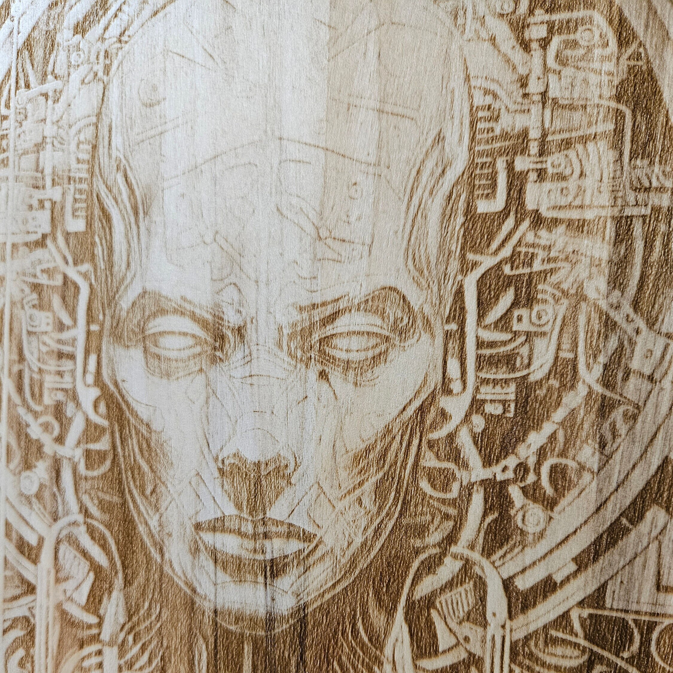 Biomechanical Man, Laser Engraved Wall Decor - Etsy
