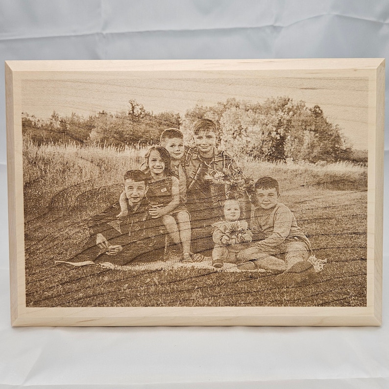 Laser Engraved Photo, Custom Wood Etched Photo - Etsy