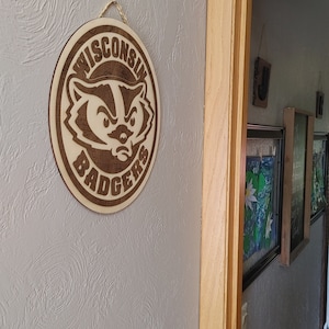 Wisconsin Badgers Wall Decor - Etsy