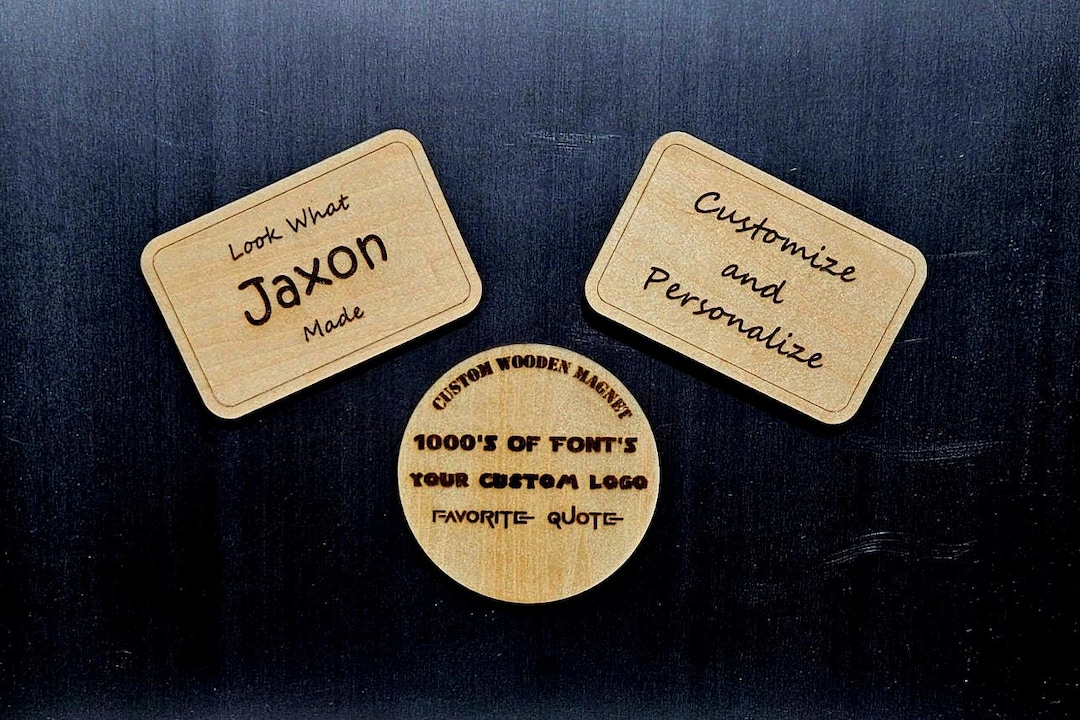 Custom Laser Engraved Magnets, 100's of Customizable Options Available ...