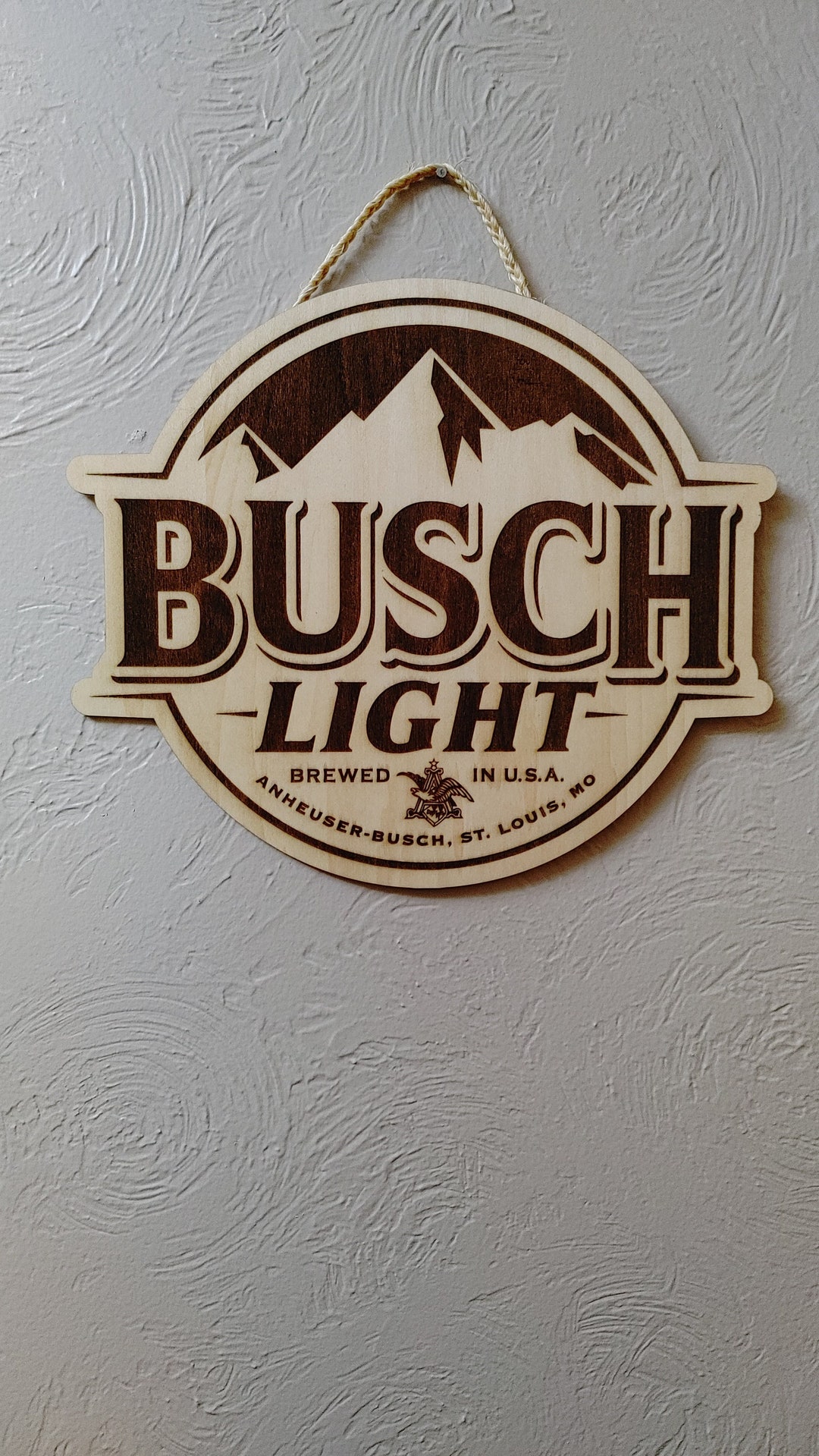 Busch Light Laser Engraved Wall Decor - Etsy