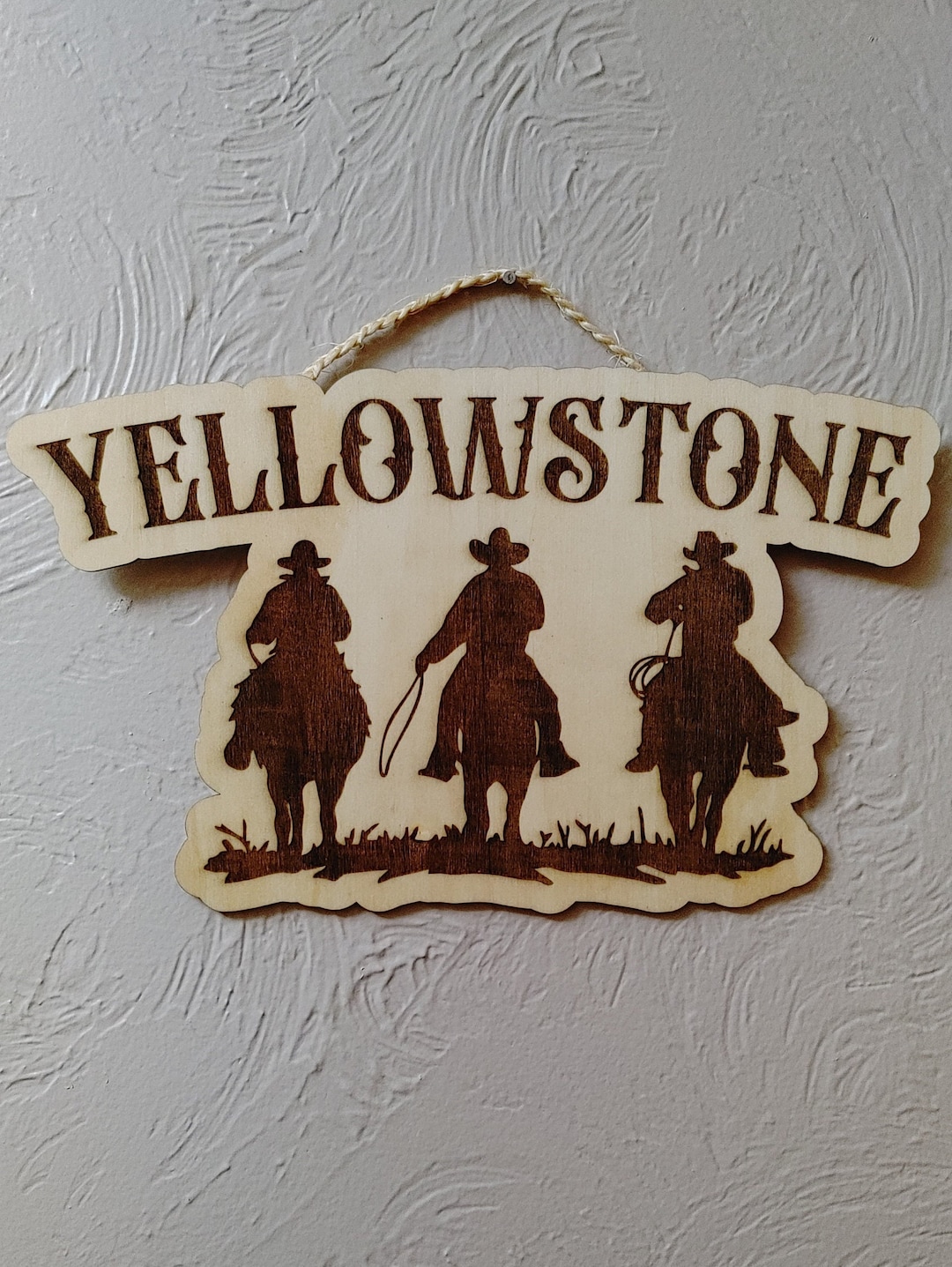 Yellowstone Laser Engraved Wall Decor - Etsy