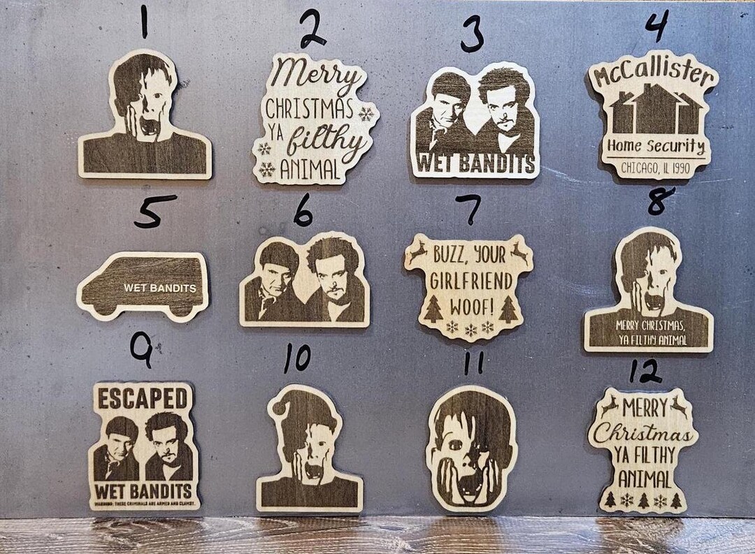 Home Alone Laser Cut Wood Magnet / Ornament Collection - Etsy