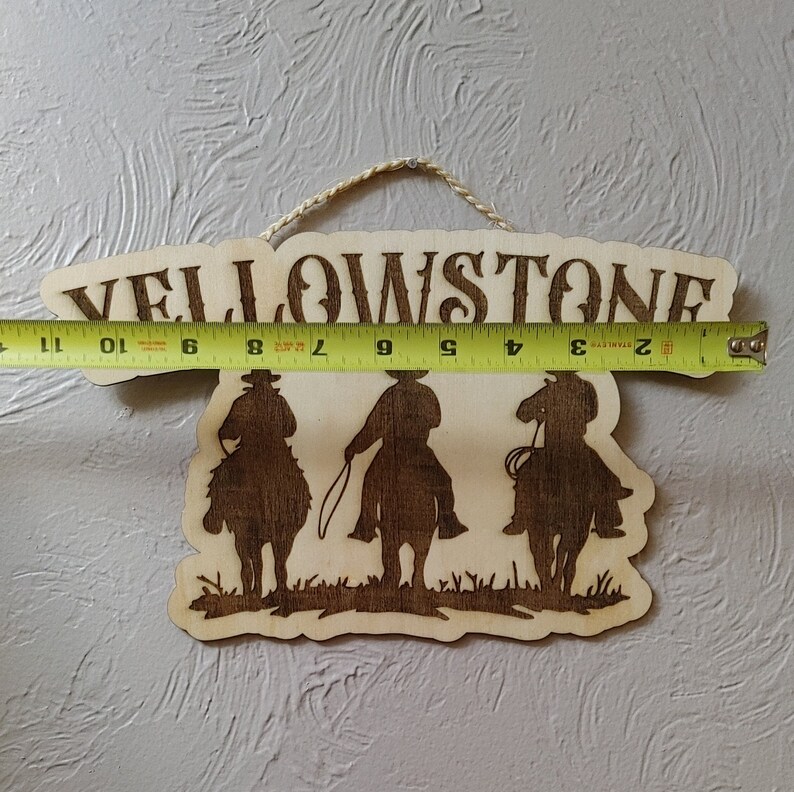 Yellowstone Laser Engraved Wall Decor - Etsy