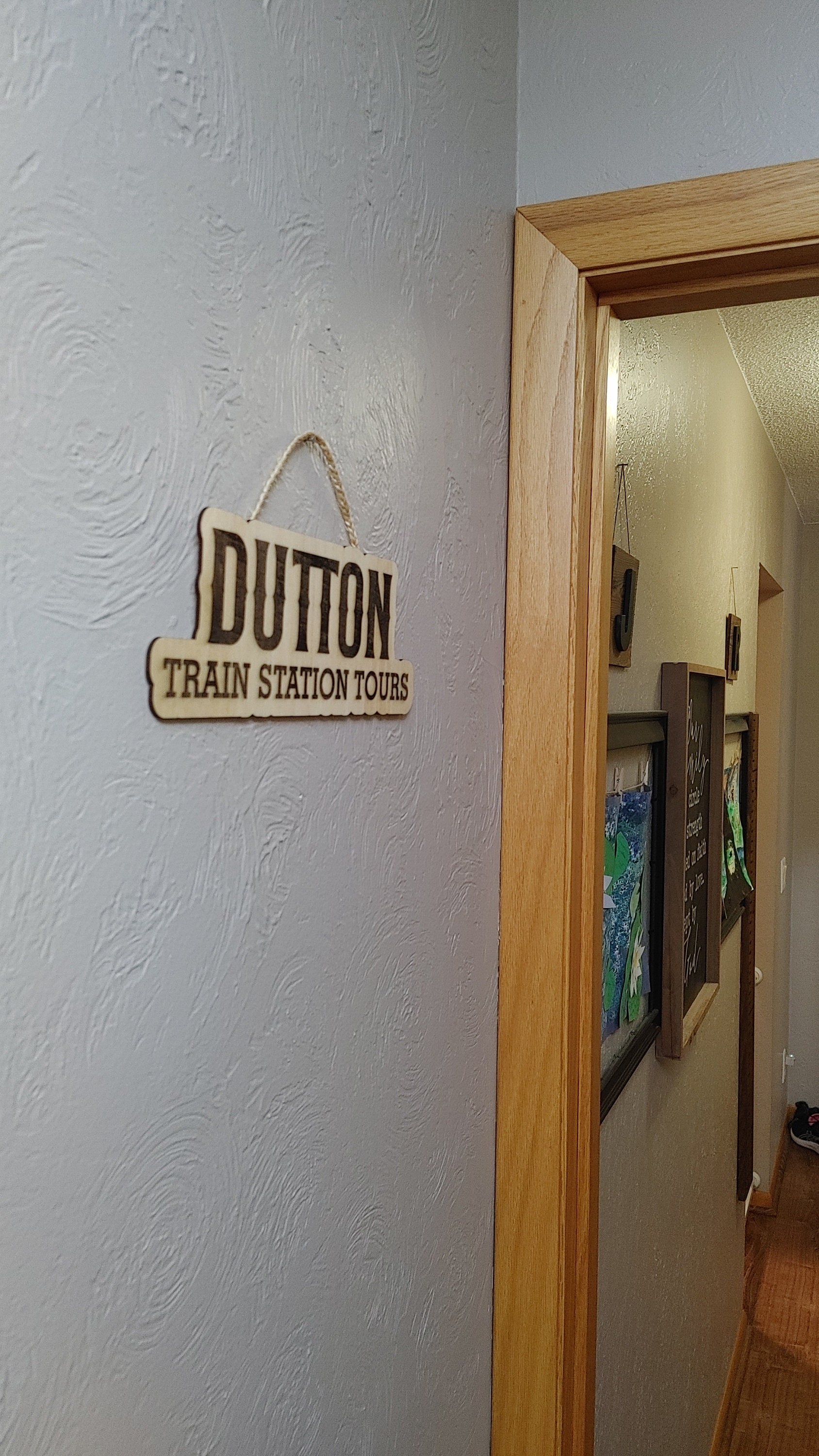 Yellowstone Dutton Train Station Tours Laser Engraved Wall - Etsy