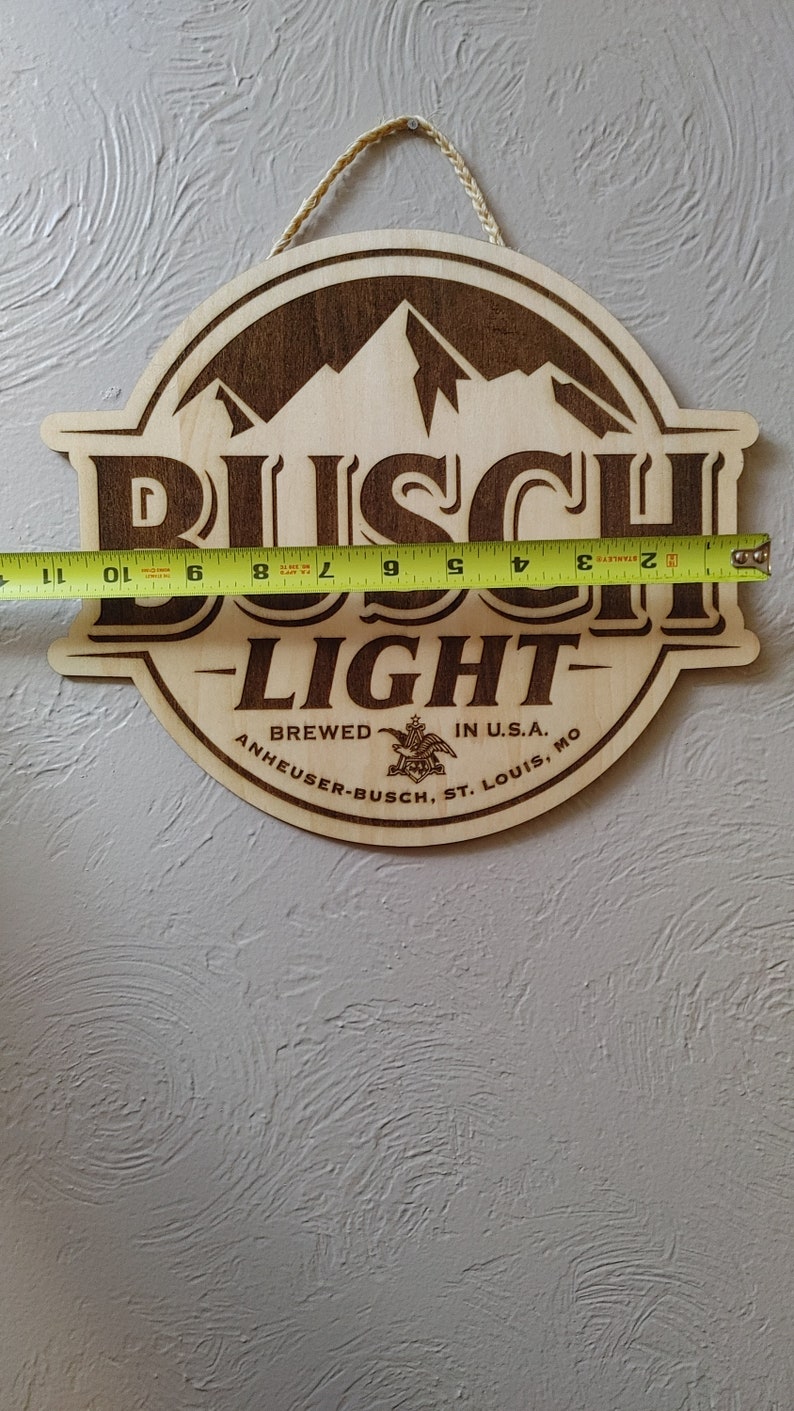 Busch Light Laser Engraved Wall Decor - Etsy