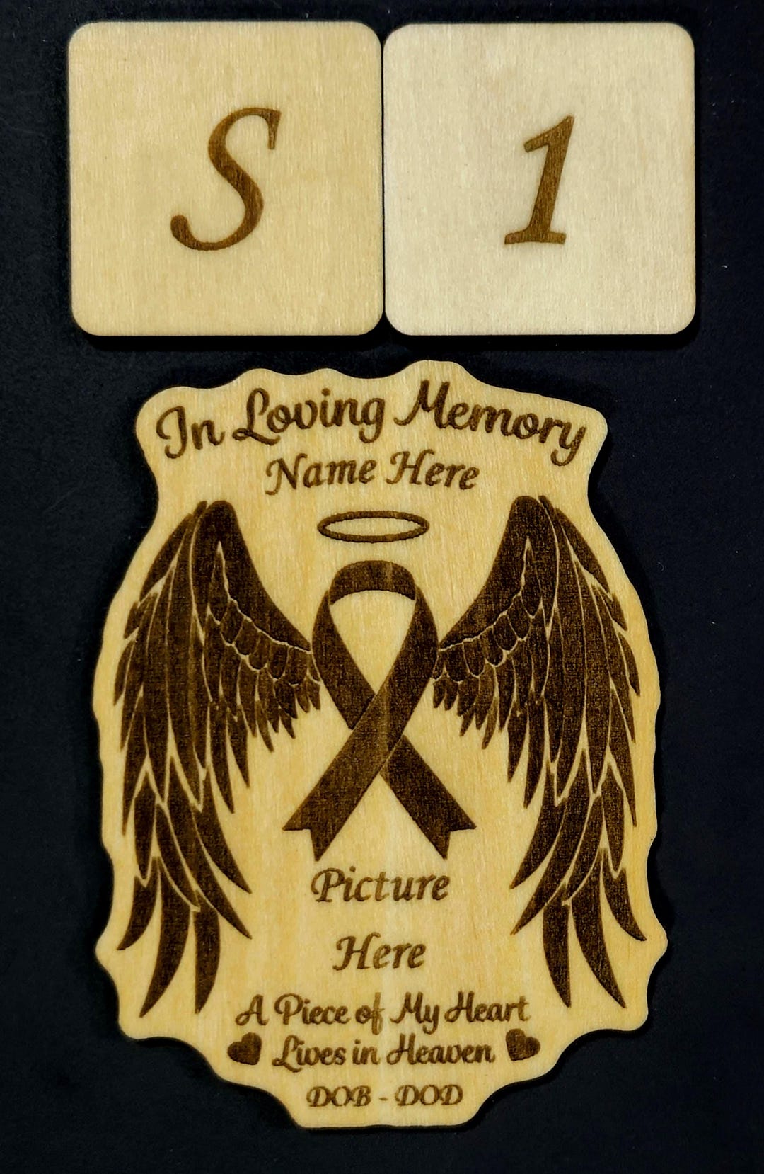 6 Special Interest Custom Bulk Photo Memorial Laser Engraved Magnets or ...