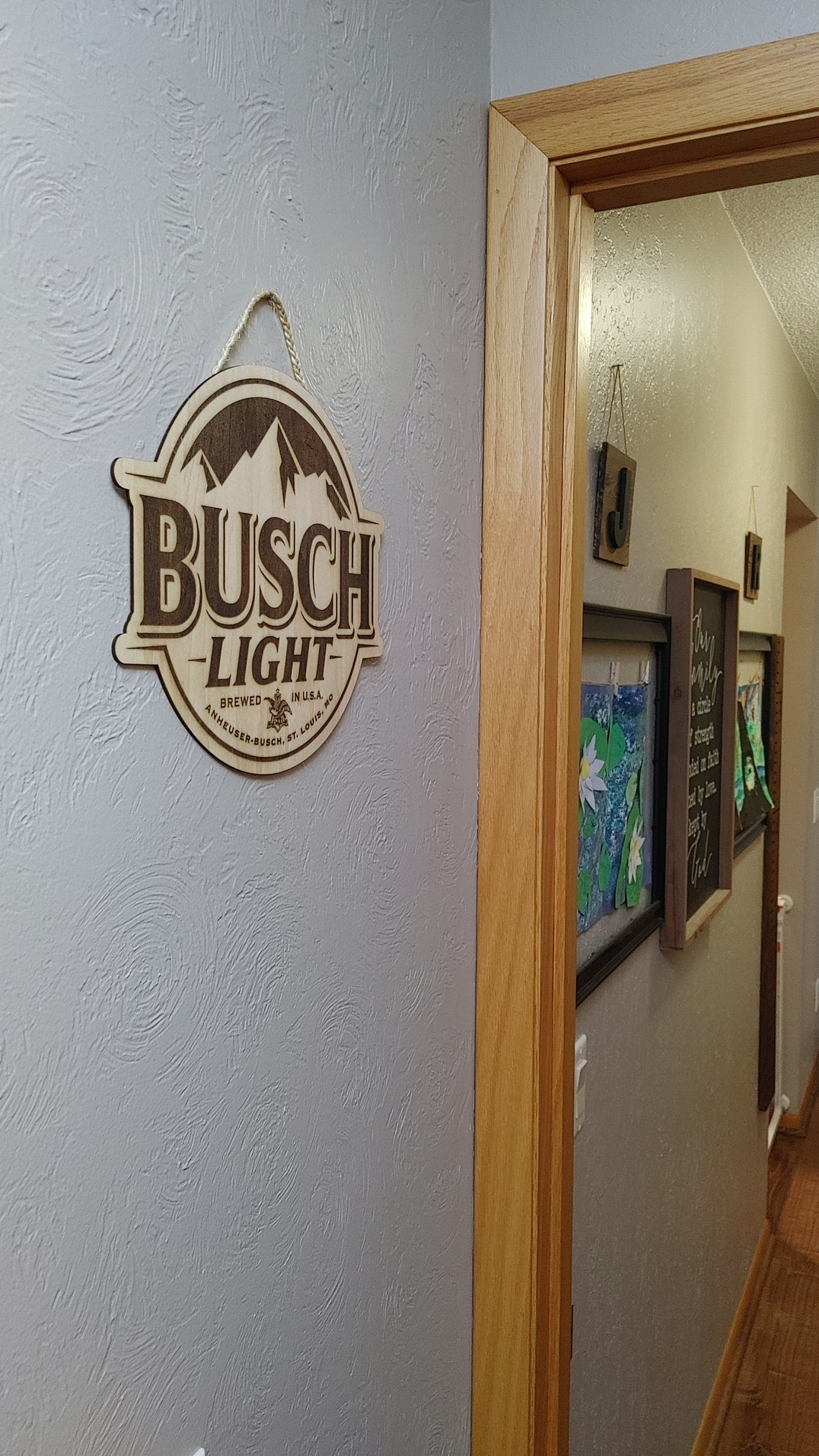 Busch Light Laser Engraved Wall Decor - Etsy