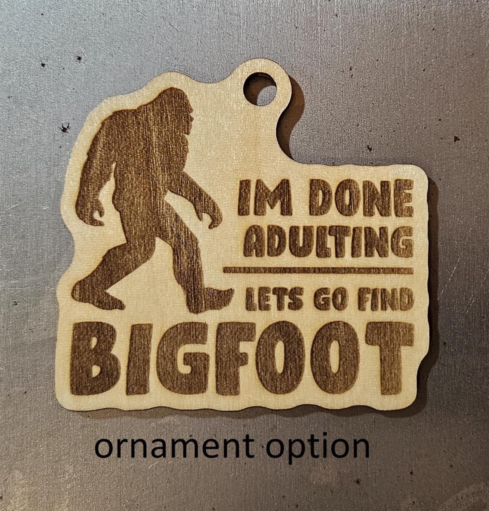 Bigfoot / Sasquatch Laser Cut Wood Magnet / Ornament Collection - Etsy