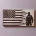 Police Tattered Flag Hand Crafted Laser Engraved Wall Decor - Etsy