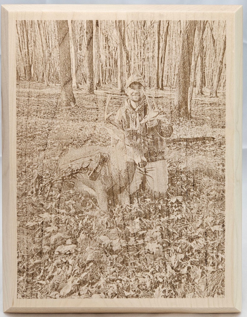 Laser Engraved Photo, Custom Wood Etched Photo - Etsy