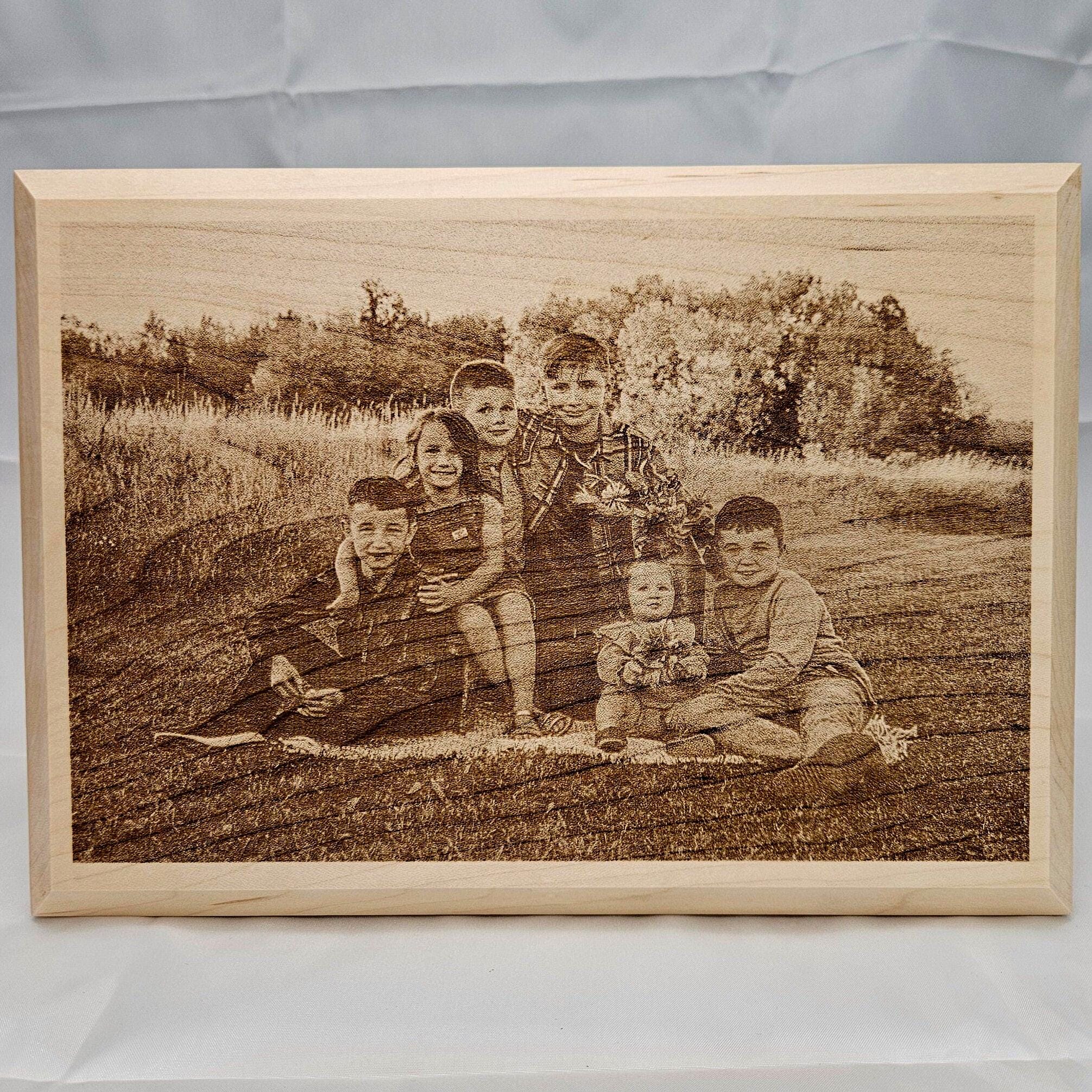 Laser Engraved Photo, Custom Wood Etched Photo - Etsy