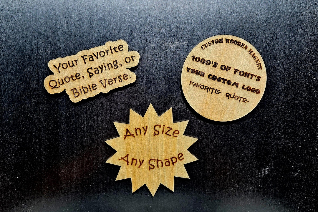 Custom Laser Engraved Magnets, 100's of Customizable Options Available ...