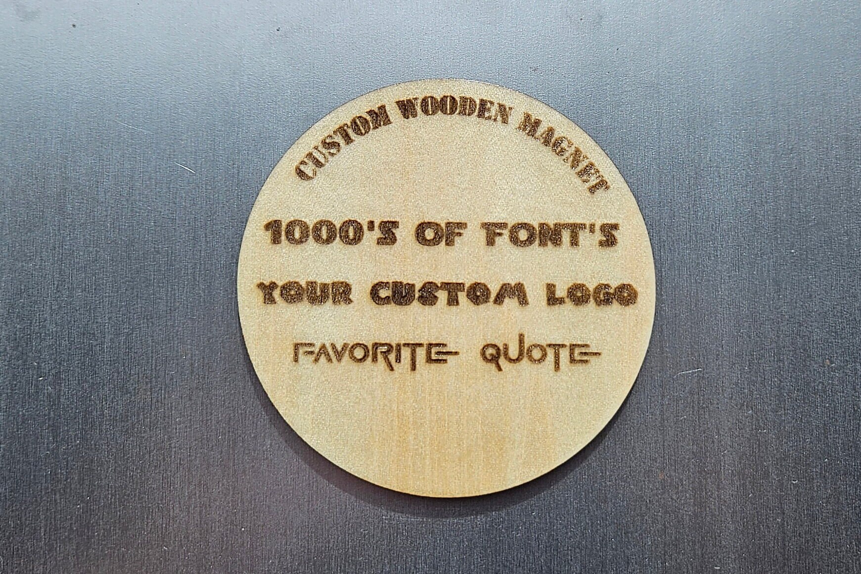 Custom Laser Engraved Magnets, 100's of Customizable Options Available ...