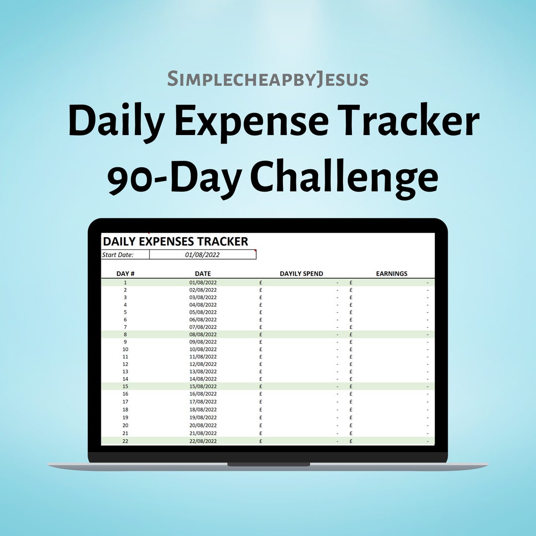 Digital Expense Tracker | Budget Spreadsheet | Savings Excel Template ...