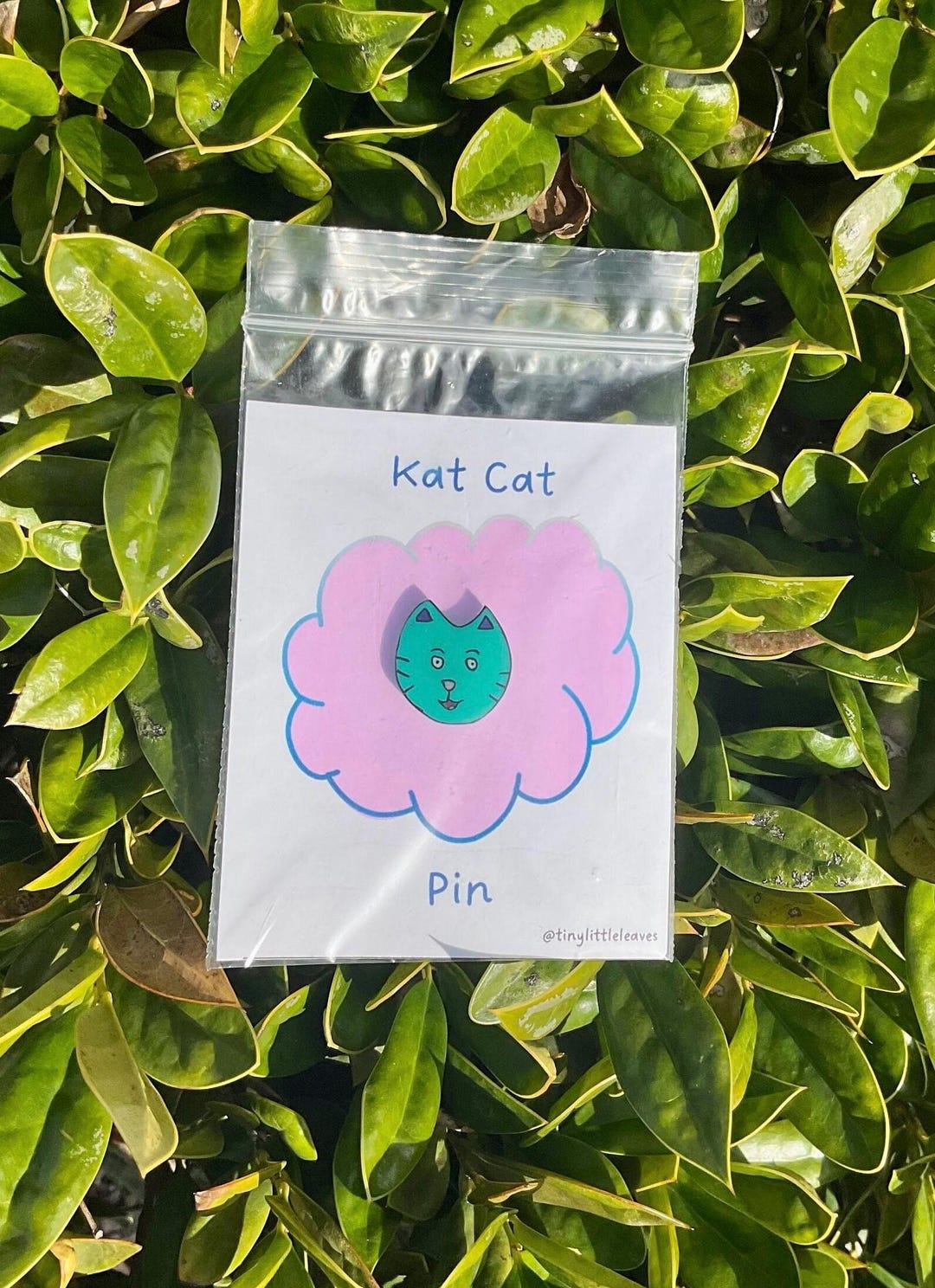 Shrink Plastic Pin- Kat Cat Pin / Shrinky Dink Charm / Decorative ...