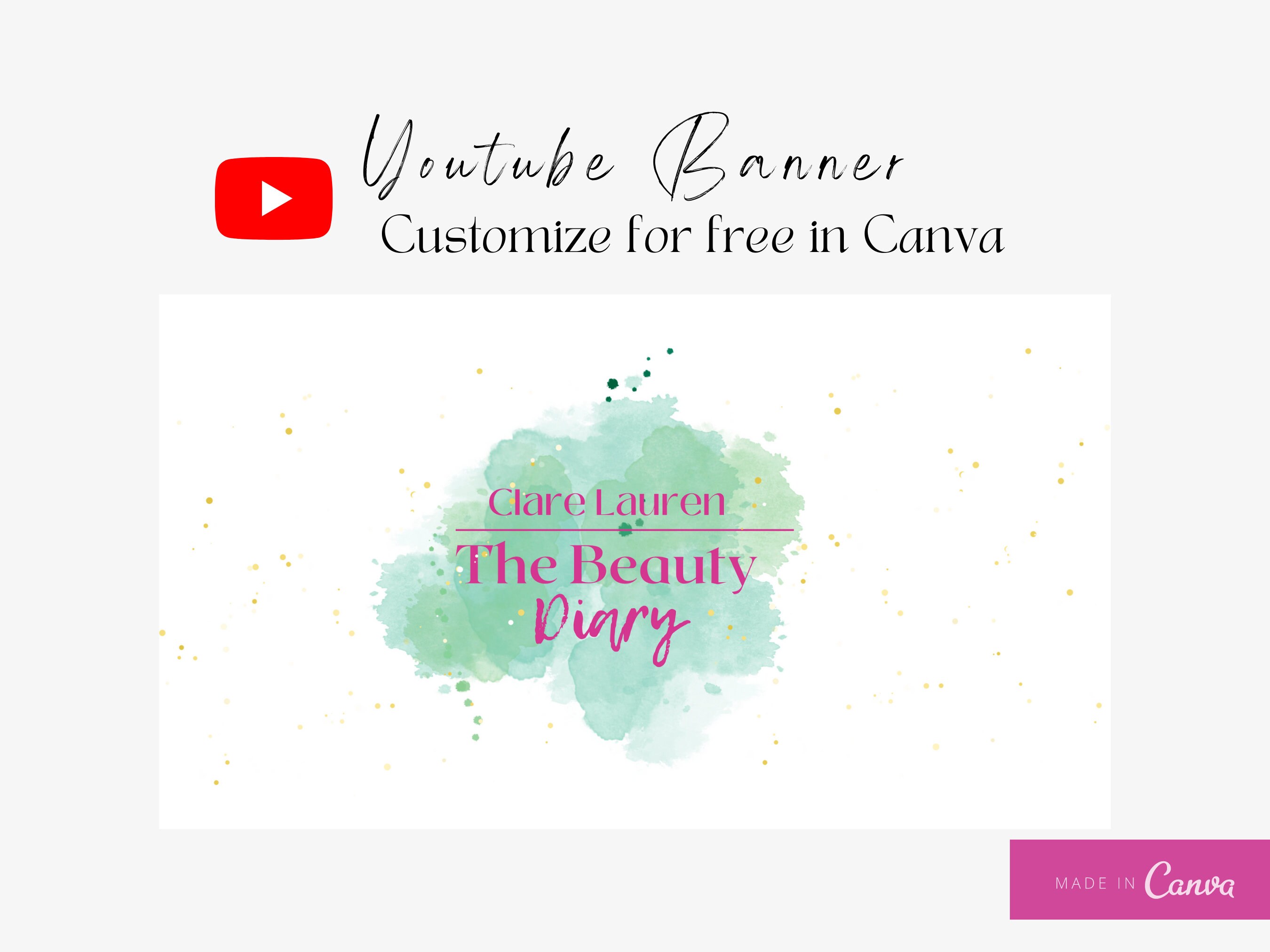 Youtube Thumbnail Youtube Channel Art Youtube Banner - Etsy