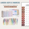 Flower Color Swatch Chart A4, Marker Color Swatch Chart, Printable ...