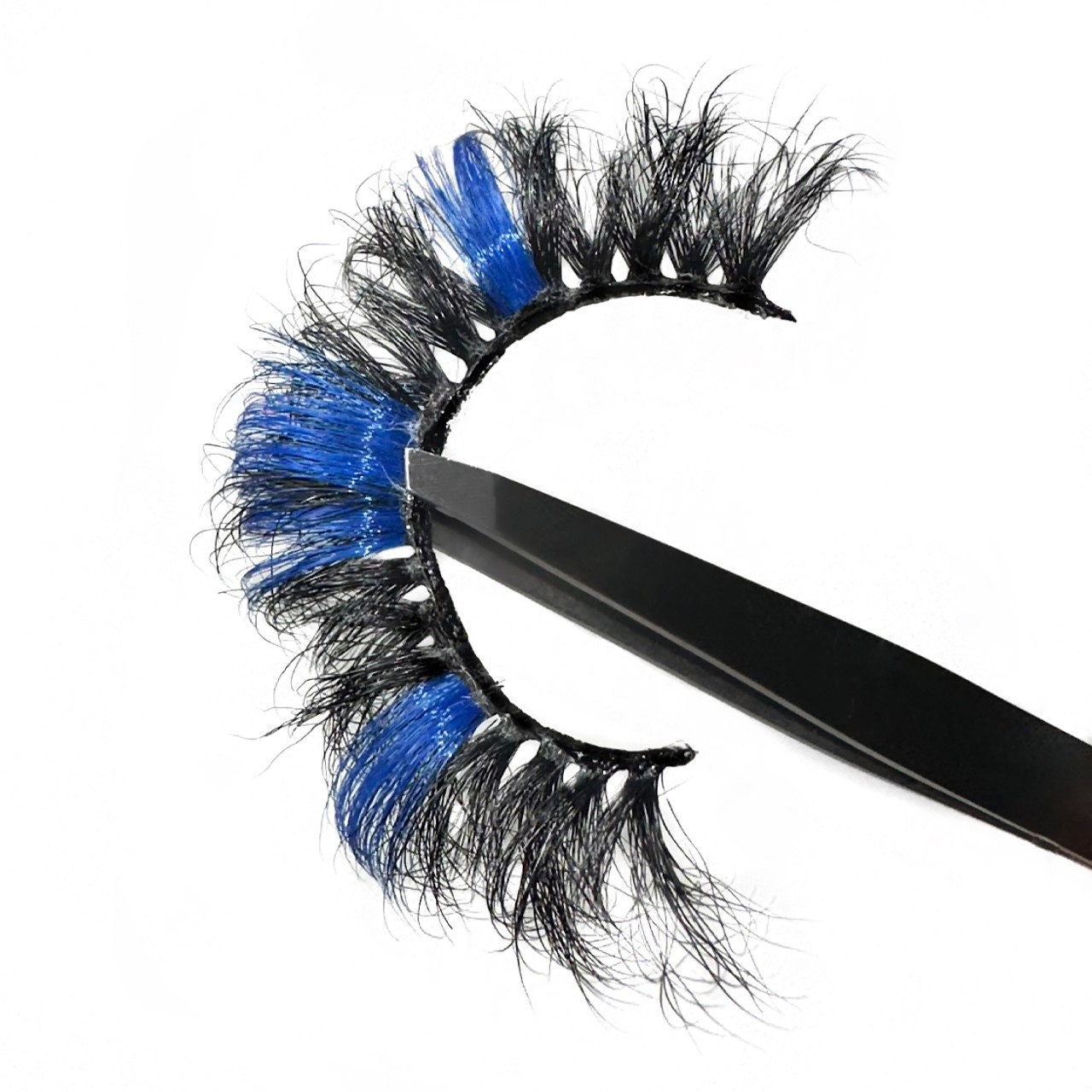 BOUJEE 2 Tone Blue Color Lashes 25mm Mink Strip Lashes - Etsy
