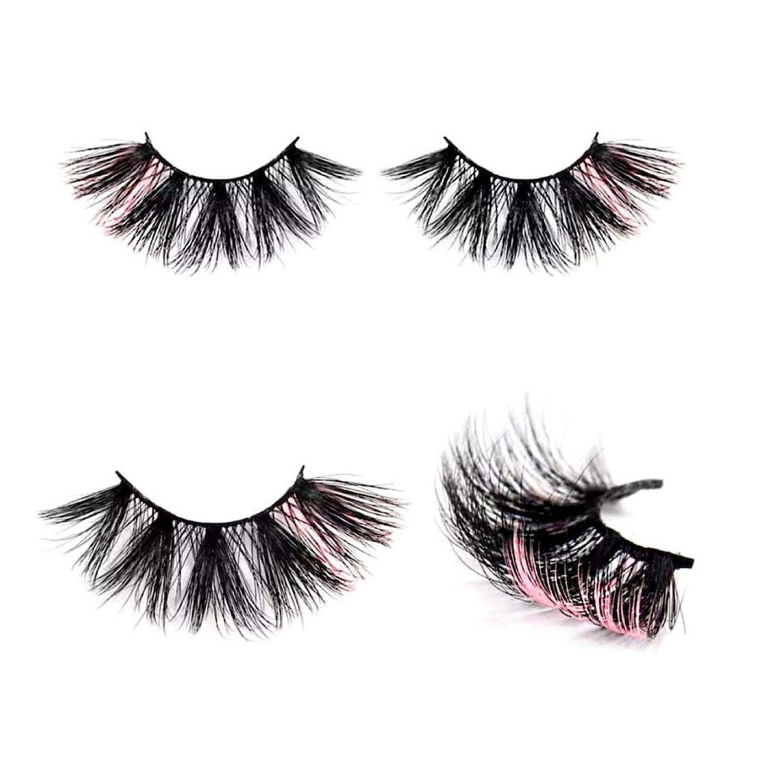 BARBIE | Pink Color Lashes | 1 Tone Pink Lashes | Colored Strip ...