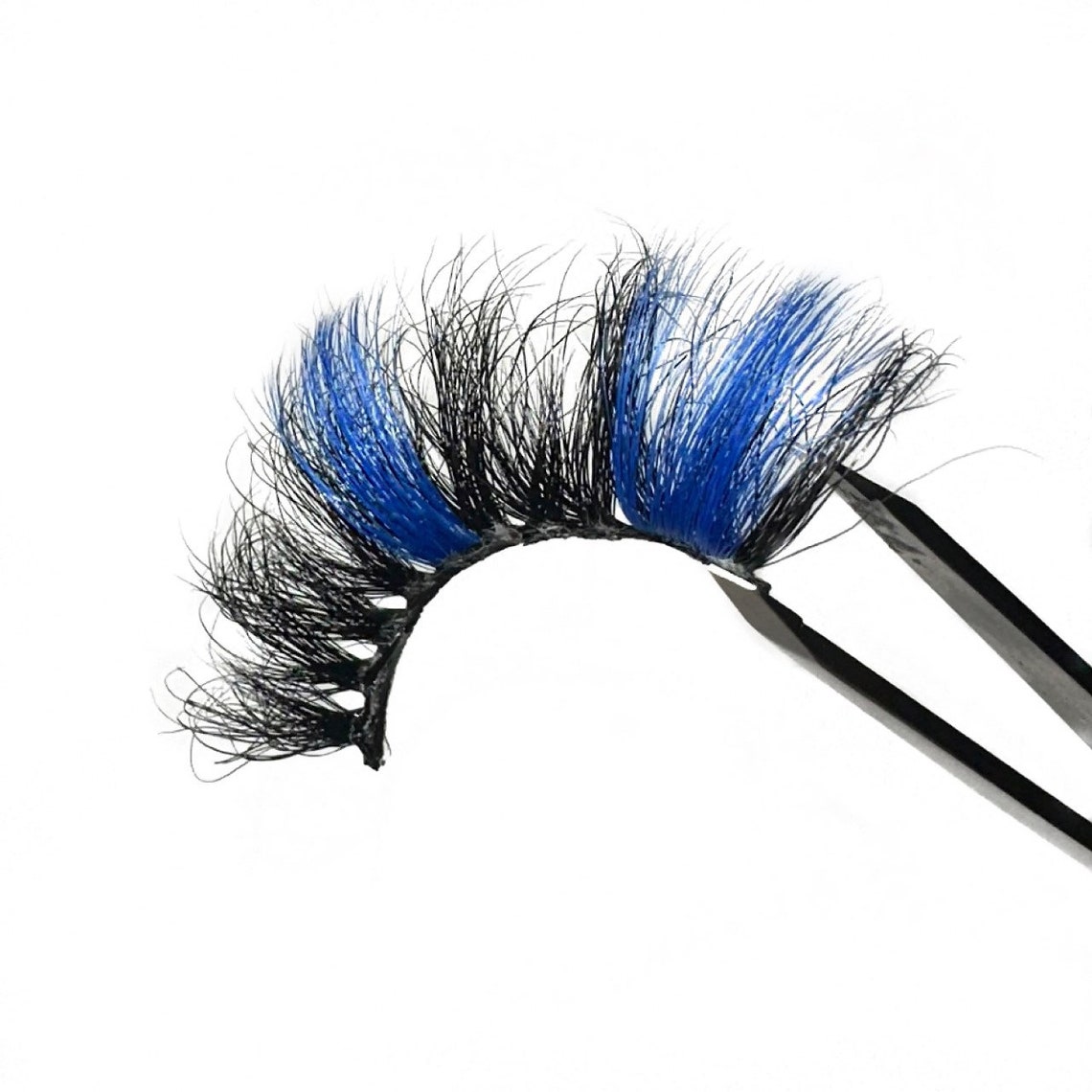 BOUJEE | 2 Tone Blue Color Lashes | 25mm Mink Strip Lashes | Wispy ...