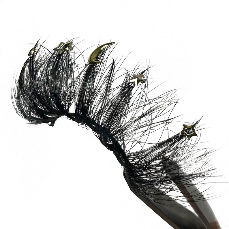 CELESTIAL | Gold Decal Lashes With Stars and Moon | Eyelashes | Strip ...