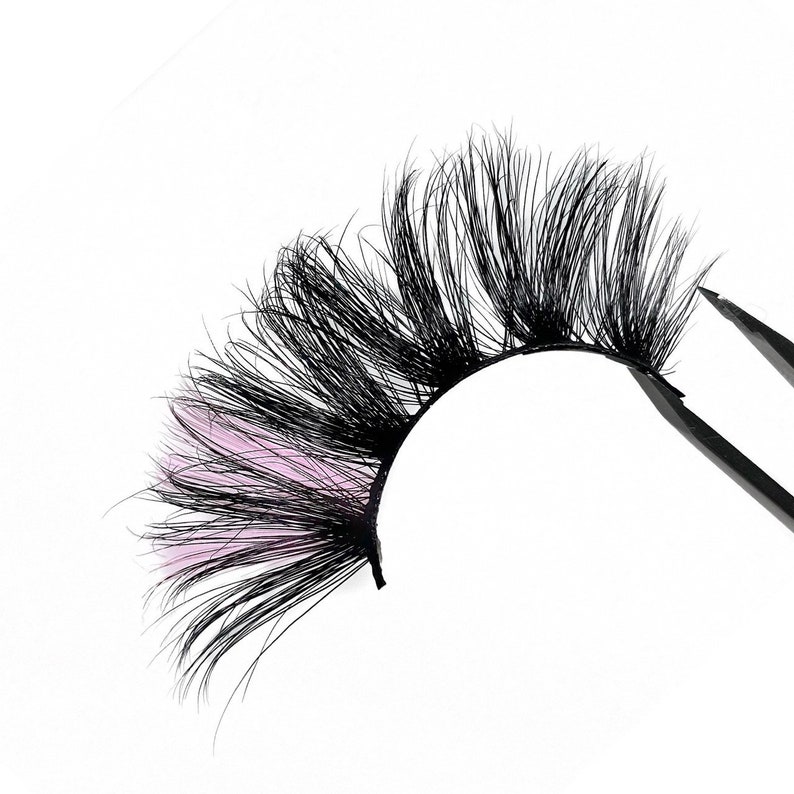 BARBIE | Pink Color Lashes | 1 Tone Pink Lashes | Colored Strip ...
