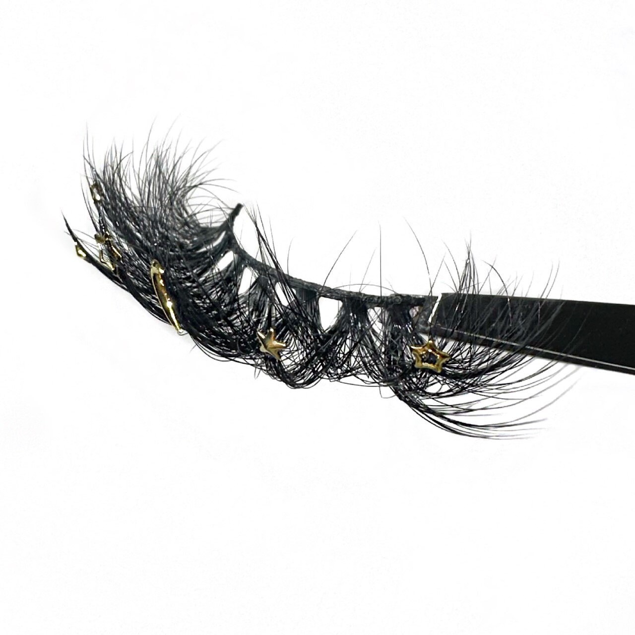 CELESTIAL | Gold Decal Lashes With Stars and Moon | Eyelashes | Strip ...