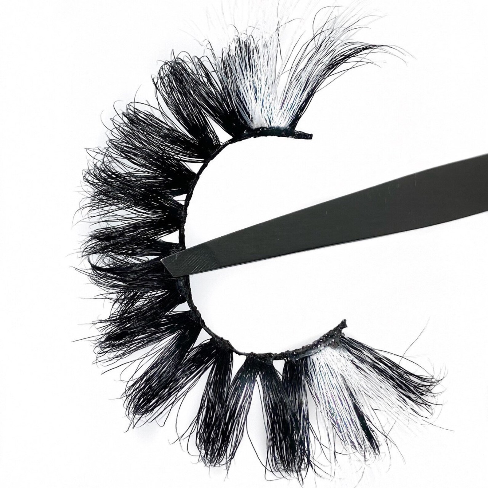 GODDESS | White Color Lashes | 1 Tone White Lashes | Strip Lashes ...