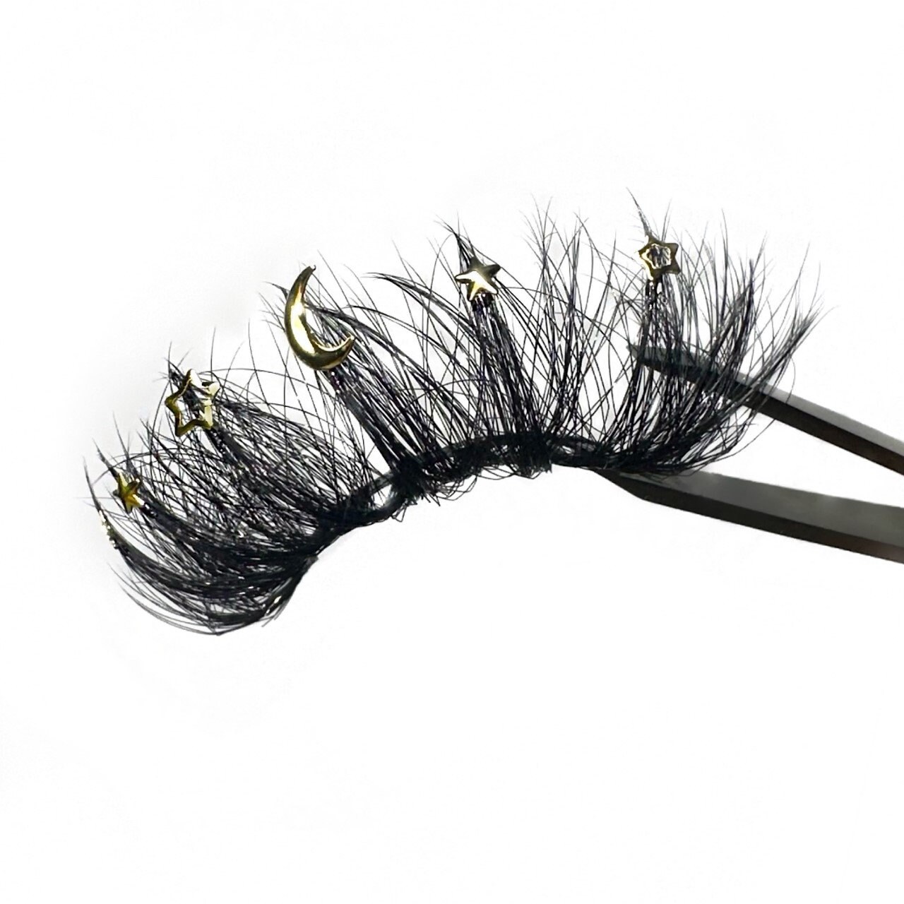 CELESTIAL Gold Decal Lashes With Stars and Moon Eyelashes - Etsy