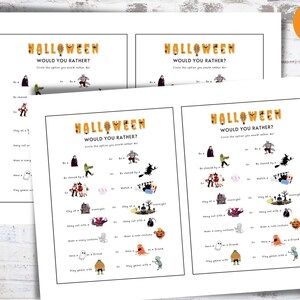 Halloween Would You Rather, Halloween Games for Kids, Halloween Party ...