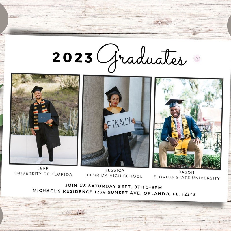 Triplets Graduation - Etsy