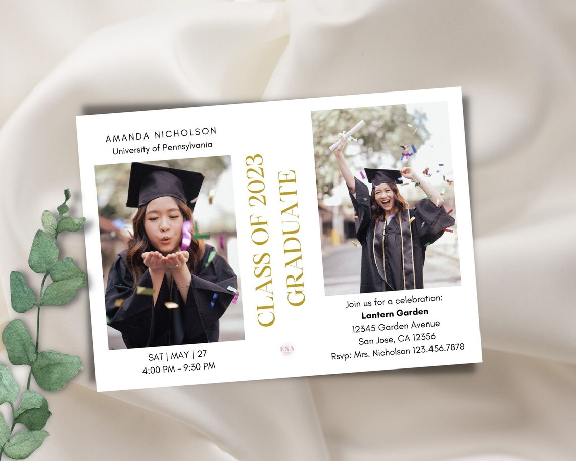 Graduation Party Invitation Template Graduation Invitation - Etsy