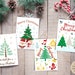 Printable Christmas Cards: Holiday Set of 4 (digital Download) - Etsy