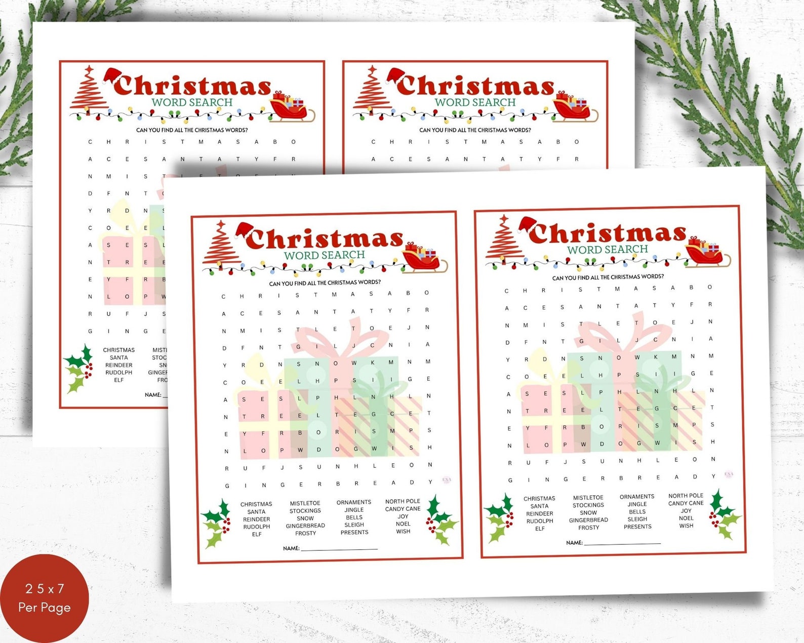 Christmas Word Search Printable, Christmas Word Find, Word Search ...