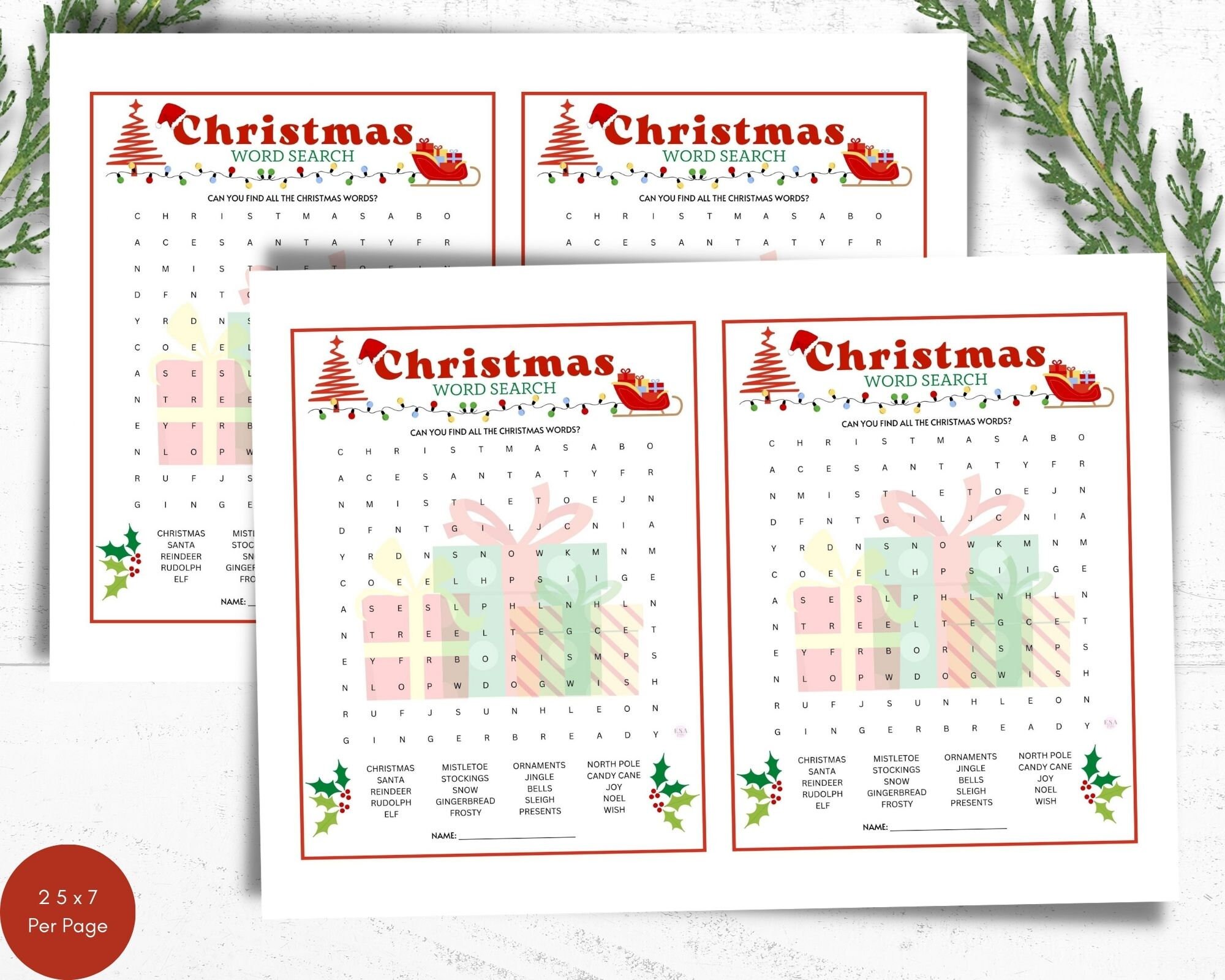 Christmas Word Search Printable, Christmas Word Find, Word Search ...