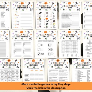 Halloween Party Games Bundle Pack, 18 Halloween Games, Halloween Games ...